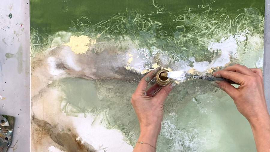 Die Magie der Abstrakten Malerei: Schichten, Gold und Strukturen ...