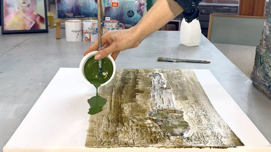 Die Magie der Abstrakten Malerei: Schichten, Gold und Strukturen ...