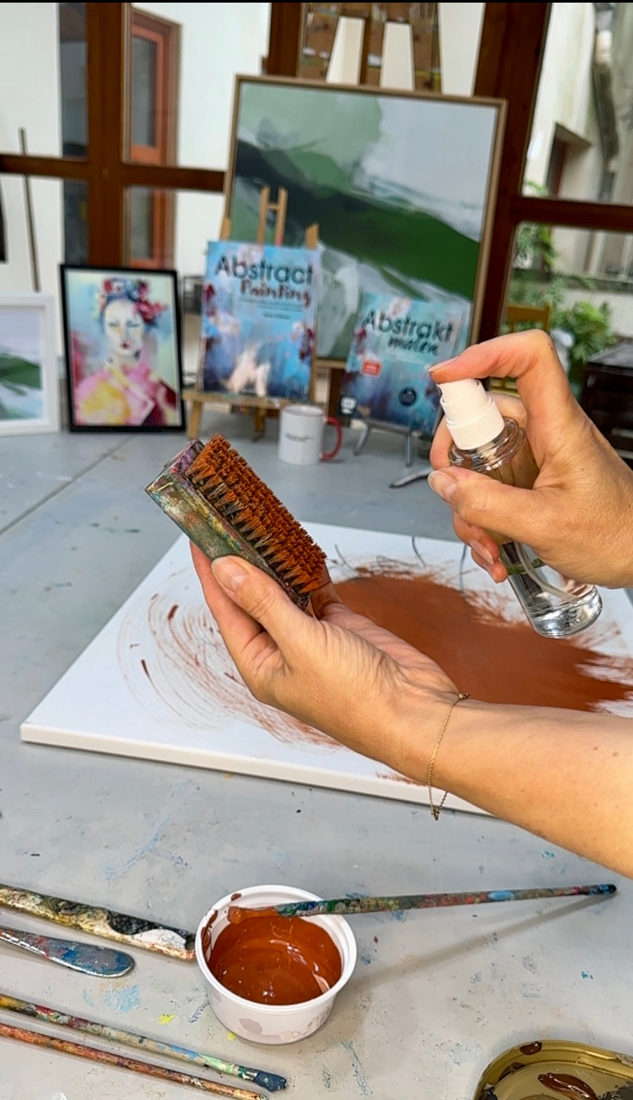 Die Magie der Abstrakten Malerei: Schichten, Gold und Strukturen ...